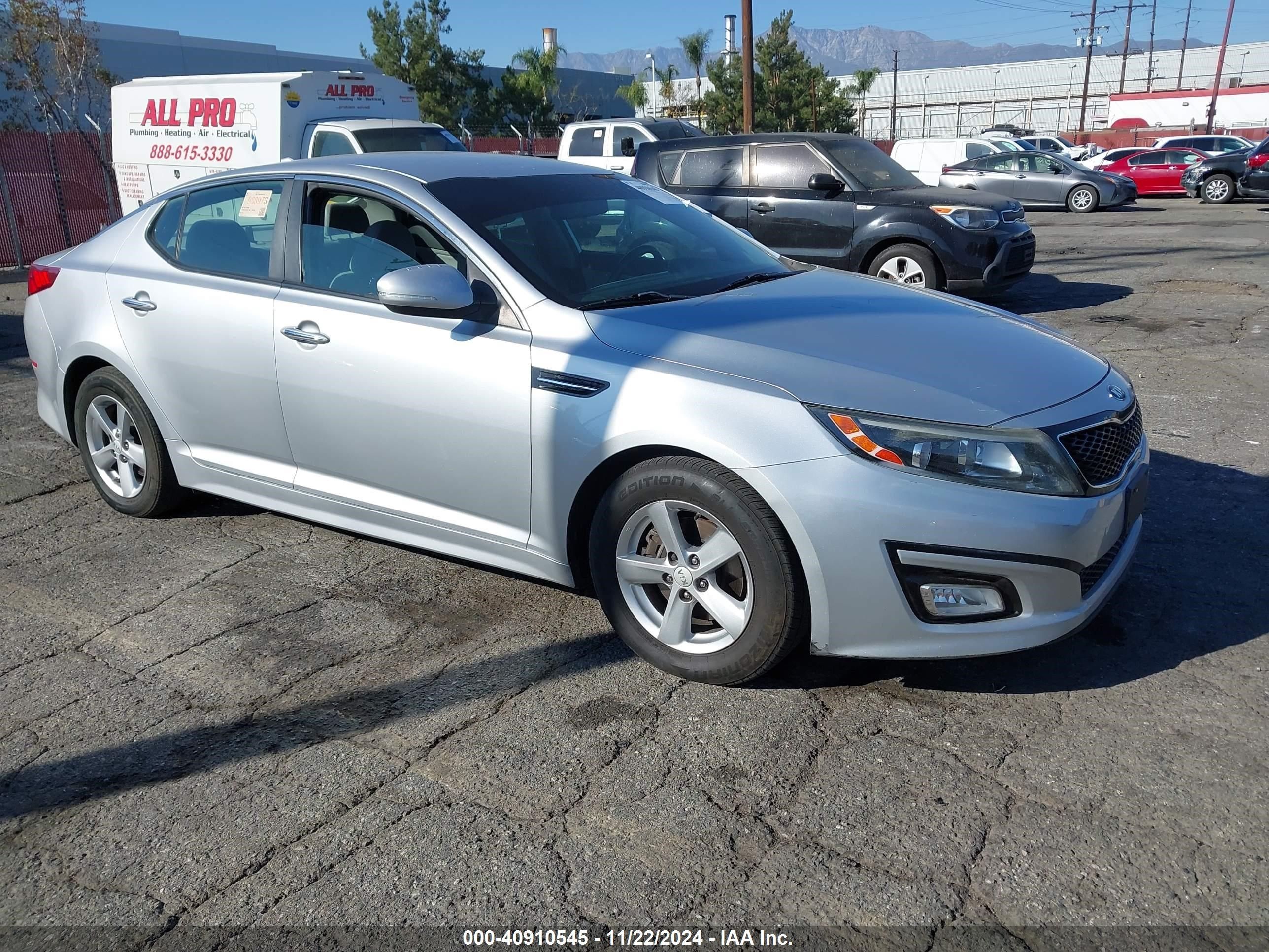 Precio e Historial 2015 Kia Optima Lx 2.4l I-4 Di, Dohc, Vvt, 192hp vin ...