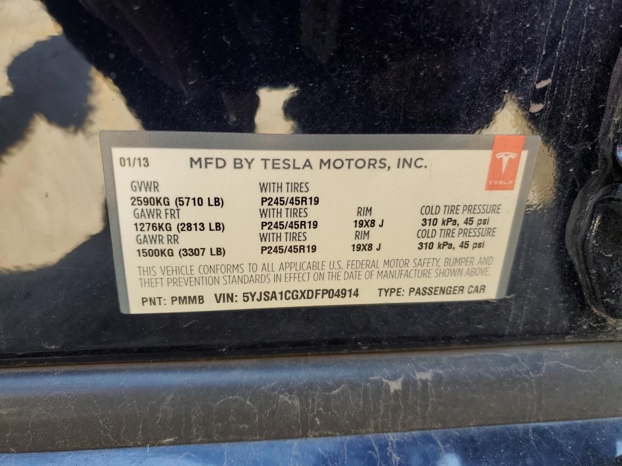 Price & History 2013 Tesla Model S vin: 5YJSA1CGXDFP04914 | AutoHelperBot