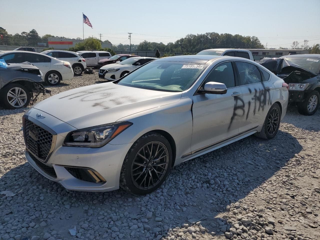 Price & History 2019 Genesis G80 Base 3.8l 6 vin: KMTFN4JE8KU322962 ...